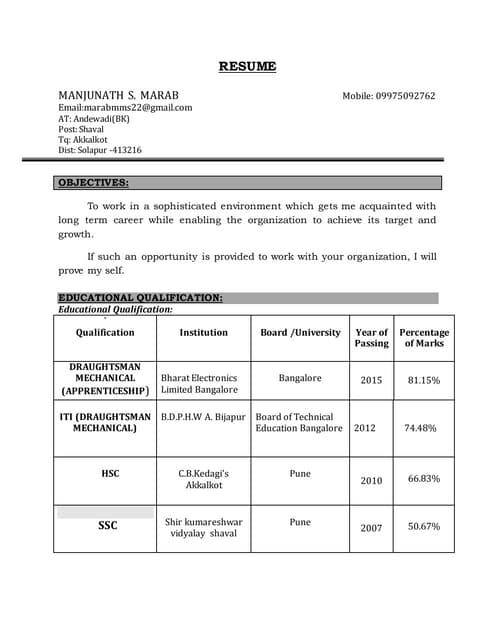 my resume-table | PDF
