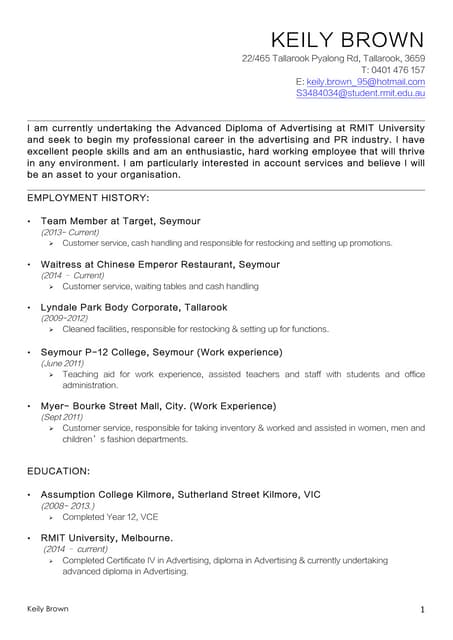 resume marketing | PDF