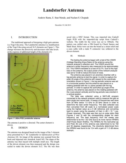 2GHz Patch Antenna/Array Design | PDF | Technology & Computing