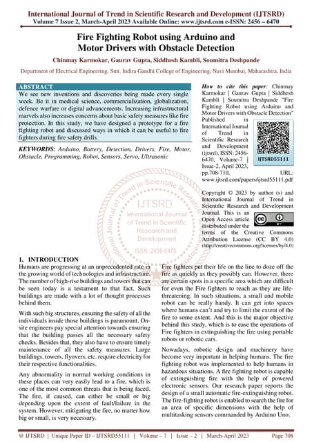 How to build an Arduino fire-fighting robot? | PPT