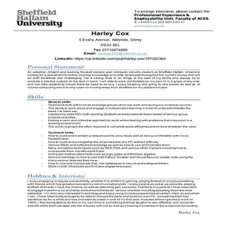 Placement_CV | DOCX