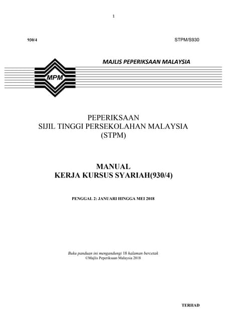 Manual panduan penulisan esei ilmiah kerja kursus bm p3 2019 | PDF