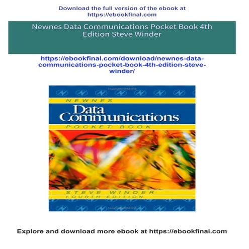 Full download Newnes Data Communications Pocket Book 4th Edition Steve ...