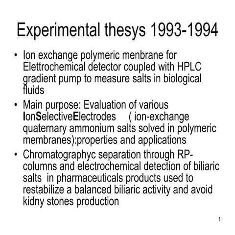 Experimental Thesys | PPTX