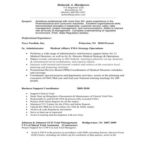 DBHG- resume - 2016 | PDF