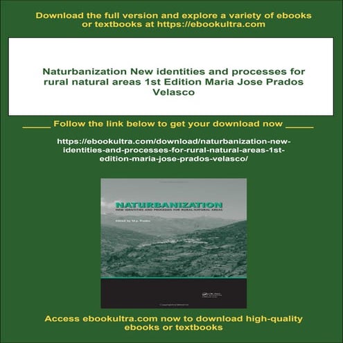 Naturbanization New identities and processes for rural natural areas ...