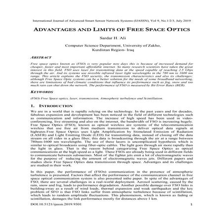 Free space optical communication | PPT