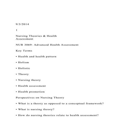 Application of theory to nursing practice | PPT