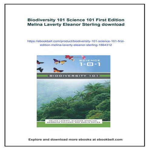 Biodiversity 101 Science 101 First Edition Melina Laverty Eleanor ...