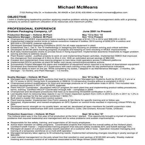 Michael McMeans Resume 02.06.16
