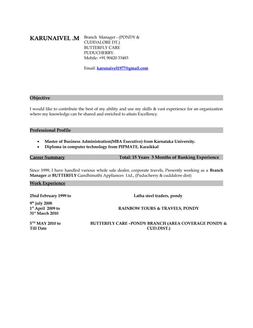 Resume - Preethi Mohan | PDF