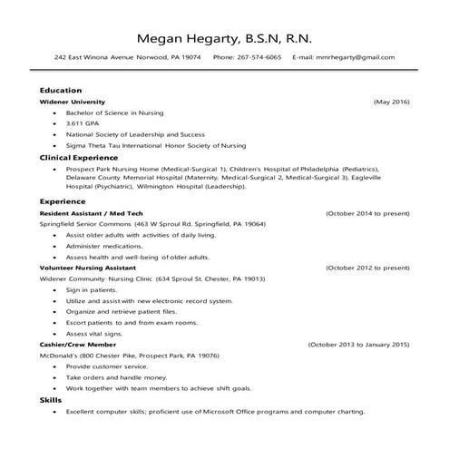 Michelle Resume Jan2016 | DOC