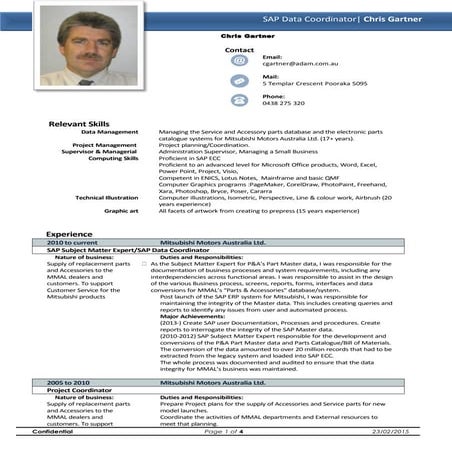 CGartner Resume 2014 | PDF