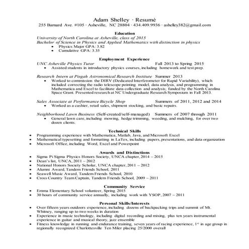 Joseph Radlinger Resume | DOCX