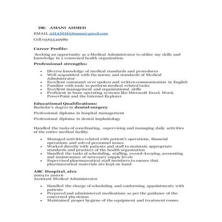 cv amani | DOCX