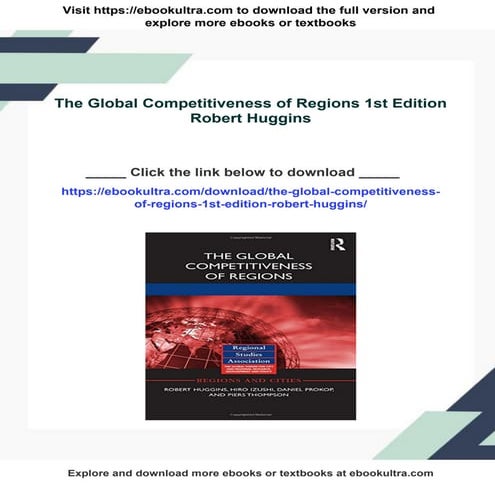 The Global Competitiveness of Regions 1st Edition Robert Huggins | PDF