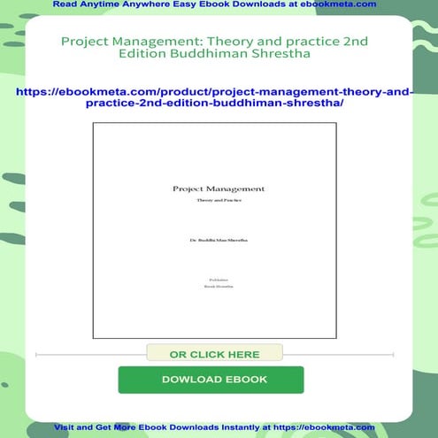 Project Management: Theory and practice 2nd Edition Buddhiman Shrestha ...