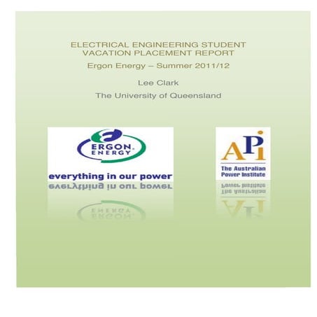 Electrical Engineering Student Vacation Placement Report Pdf