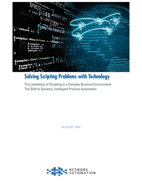Solving Scripting Problems With Automation Pdf Web Development