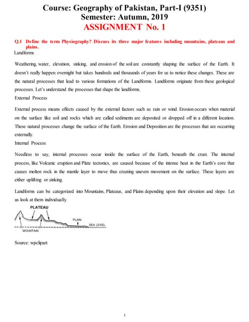 Landforms and Landscapes Powerpoint for Year 8 Geography | PPTX