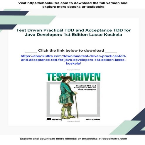 Test Driven Practical TDD and Acceptance TDD for Java Developers 1st ...
