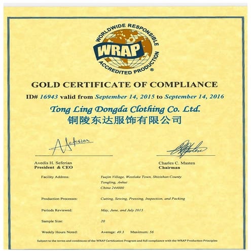 wrap certificate | PDF