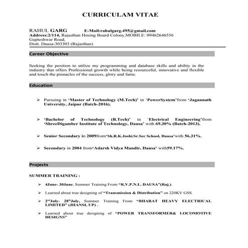 bhanu resume... | DOC