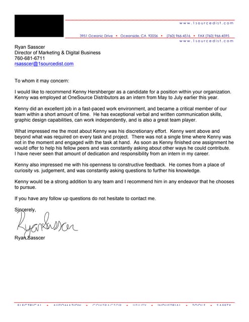SLP Letter of Recommendation | PDF