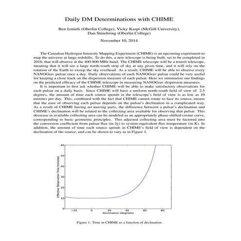 DM Measurement with CHIME | PDF | Physics | Science