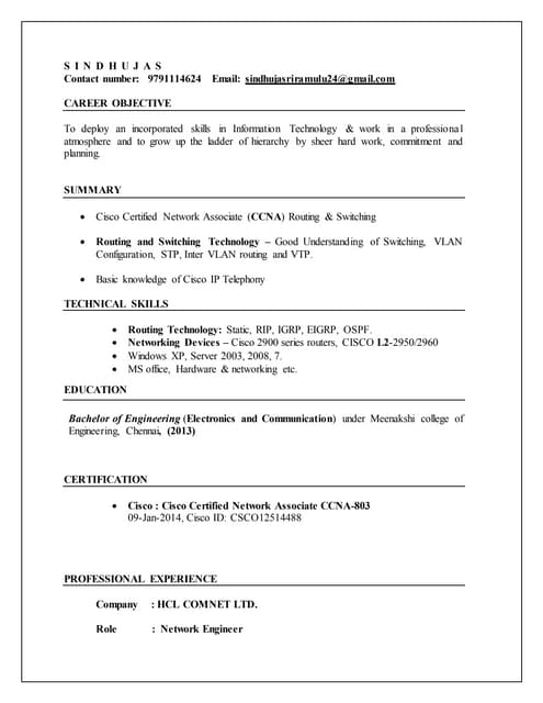 BMS ENGINEER CV | DOCX