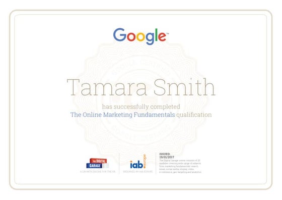 Tamara business card | PDF