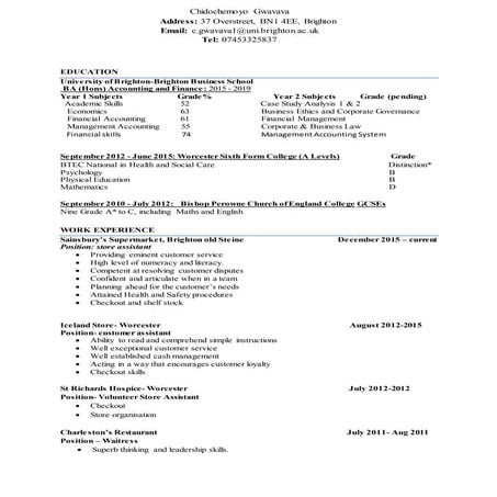 second year CV (1) | DOCX