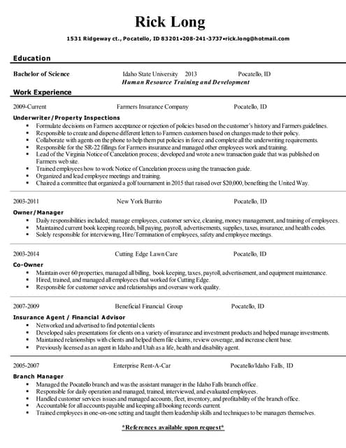 Resume Final | PDF