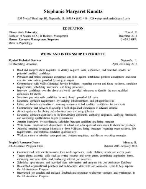 Resume Sept. 2015 | DOCX | Substance Abuse | Diseases and Conditions