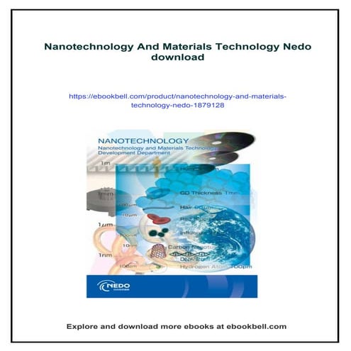 Nanotechnology And Materials Technology Nedo | PDF