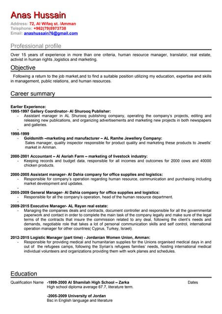Khaled Awamleh CV | RTF