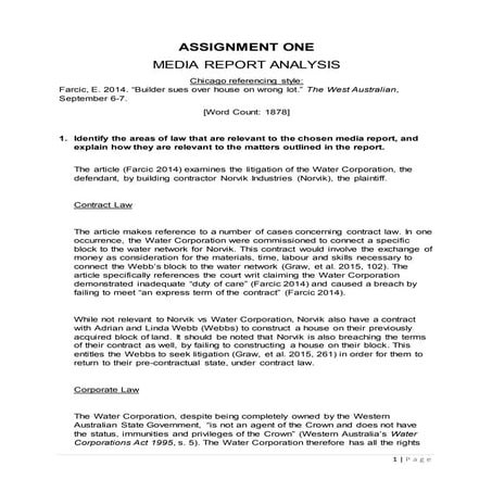 media report analysis (final) | DOCX | Legal Services Industry | Industries