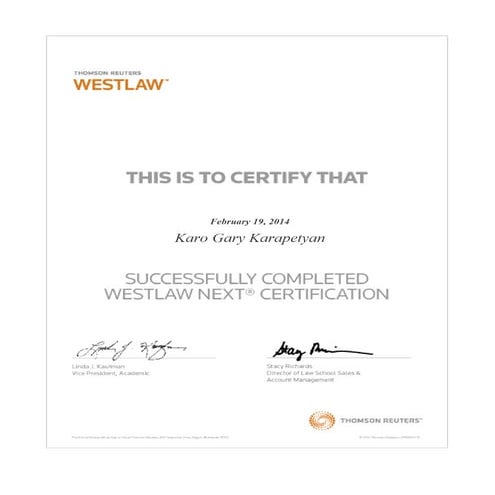 Westlaw Certification Exam | PDF