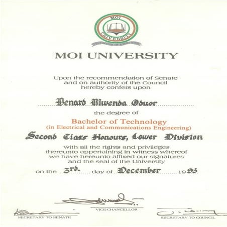 University Certificate | PDF