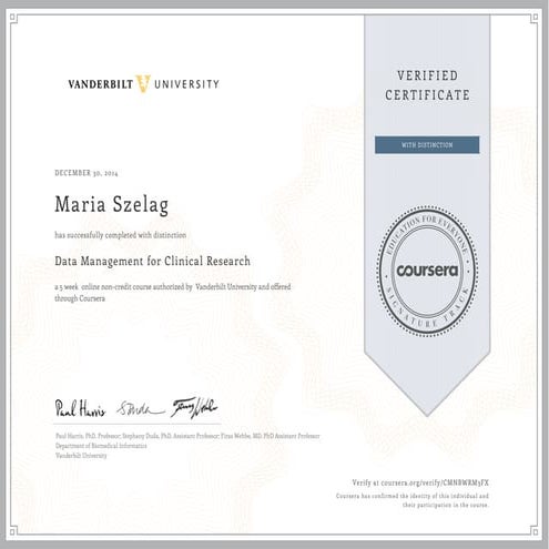 Coursera datamanagement 2014 | PDF