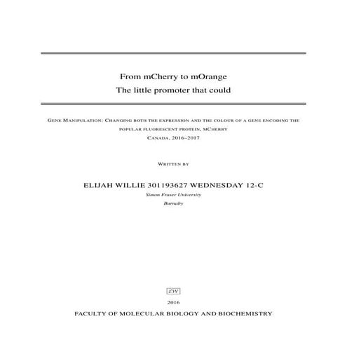 Molecular_bilogy_lab_report_1 | PDF