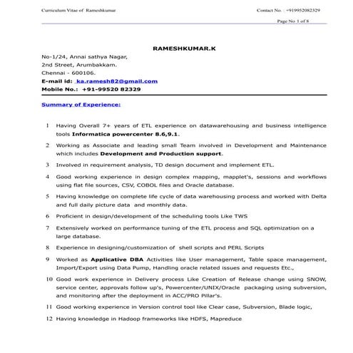 Ramesh_resume | DOC