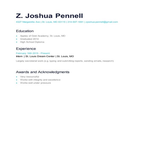 Jean White Resume | PDF