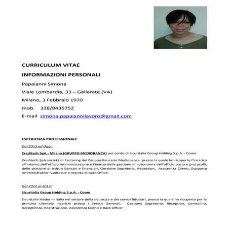 CURRICULUM VITAE | PDF