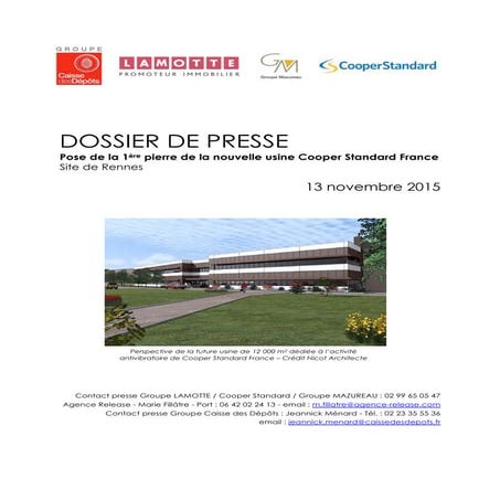 LAMOTTE PROMOTEUR INTENSIFIE SON DÉVELOPPEMENT EN ÎLE-DE-FRANCE | PDF