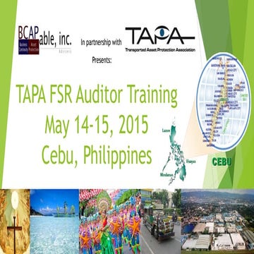 TAPA FSR Training Cebu May 2015 V2 | PDF