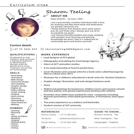 Sharon Teeling_Curriculum Vitae_ | PDF