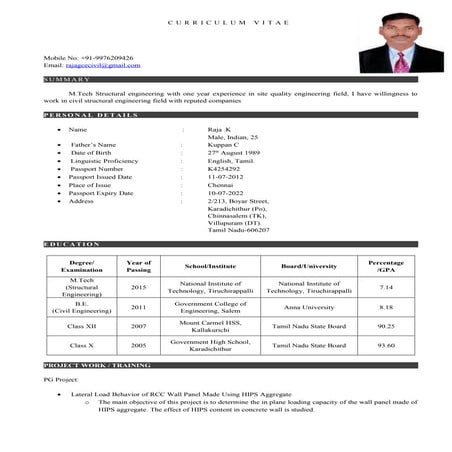 Raja Resume | DOC
