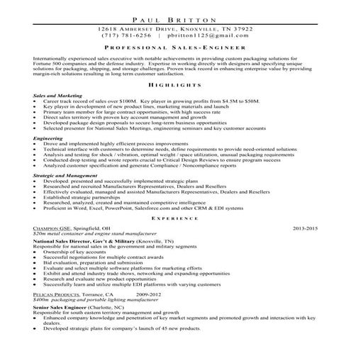 Resume Paul Britton | PDF