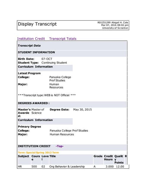 transcrip final | PDF